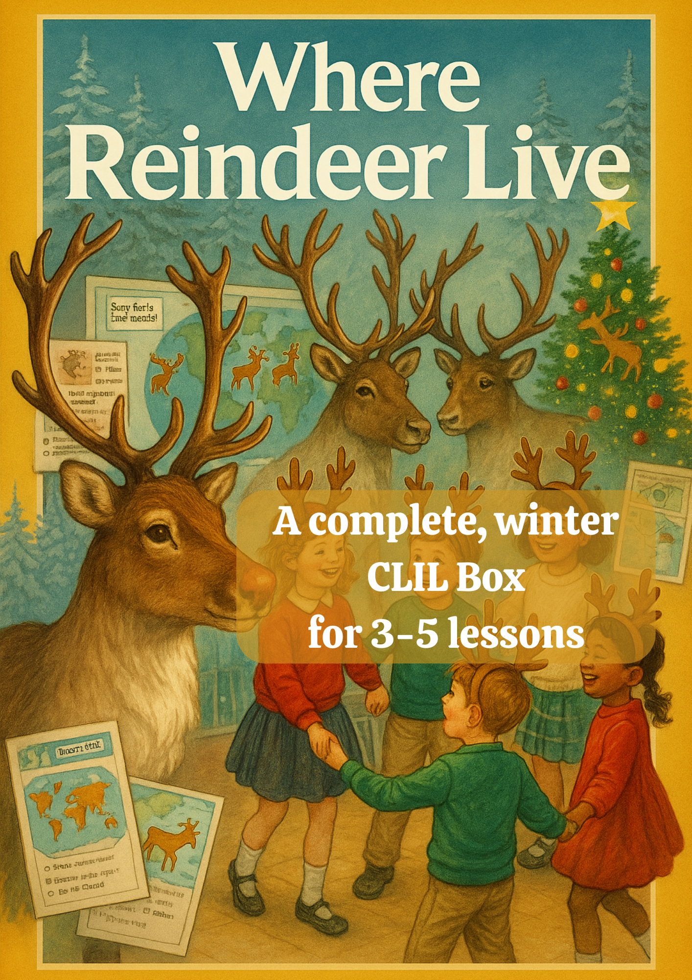 Where Reindeer Live - a complete CLIL Box for winter - VerbVibes